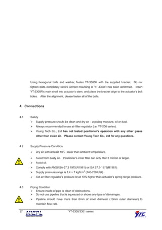 Rotork YTC YT- 3300 Smart Positioner Dealers | PDF