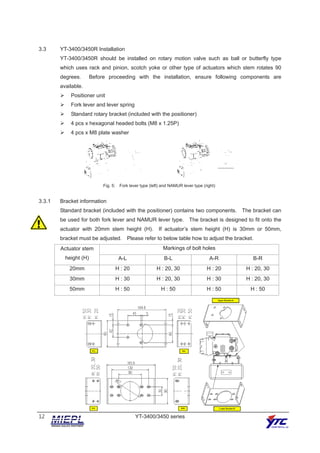 Rotork YTC YT-3400, 3450 Smart Valve Positioner - Manual | PDF