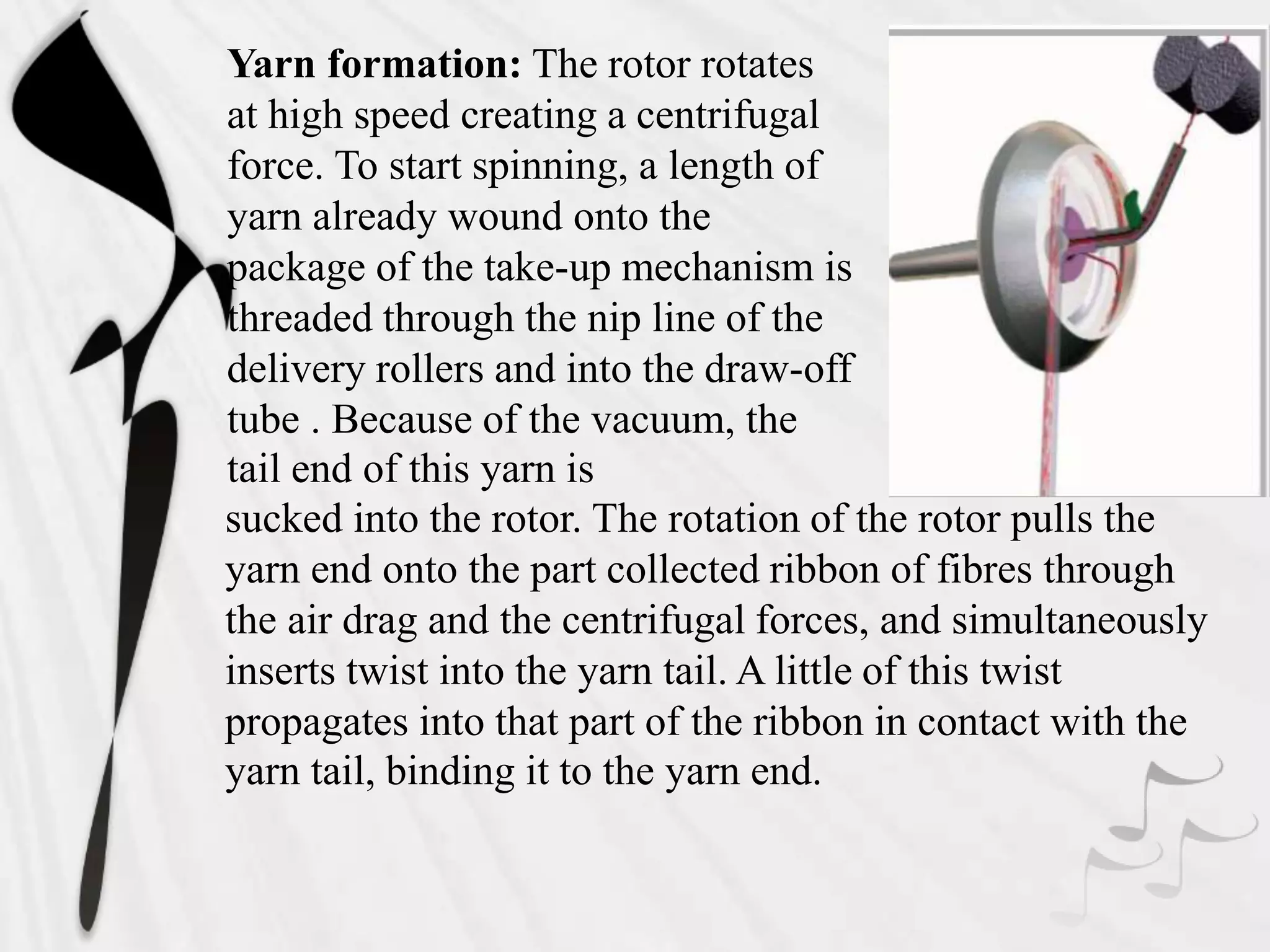 Rotor spinning working principle | PPSX