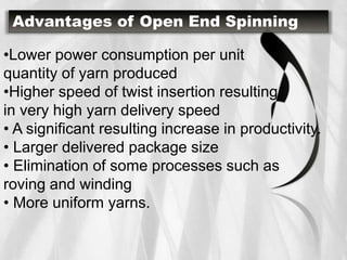 Rotor spinning working principle | PPSX