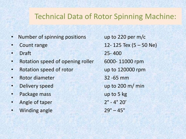 Rotor spinning | PPTX