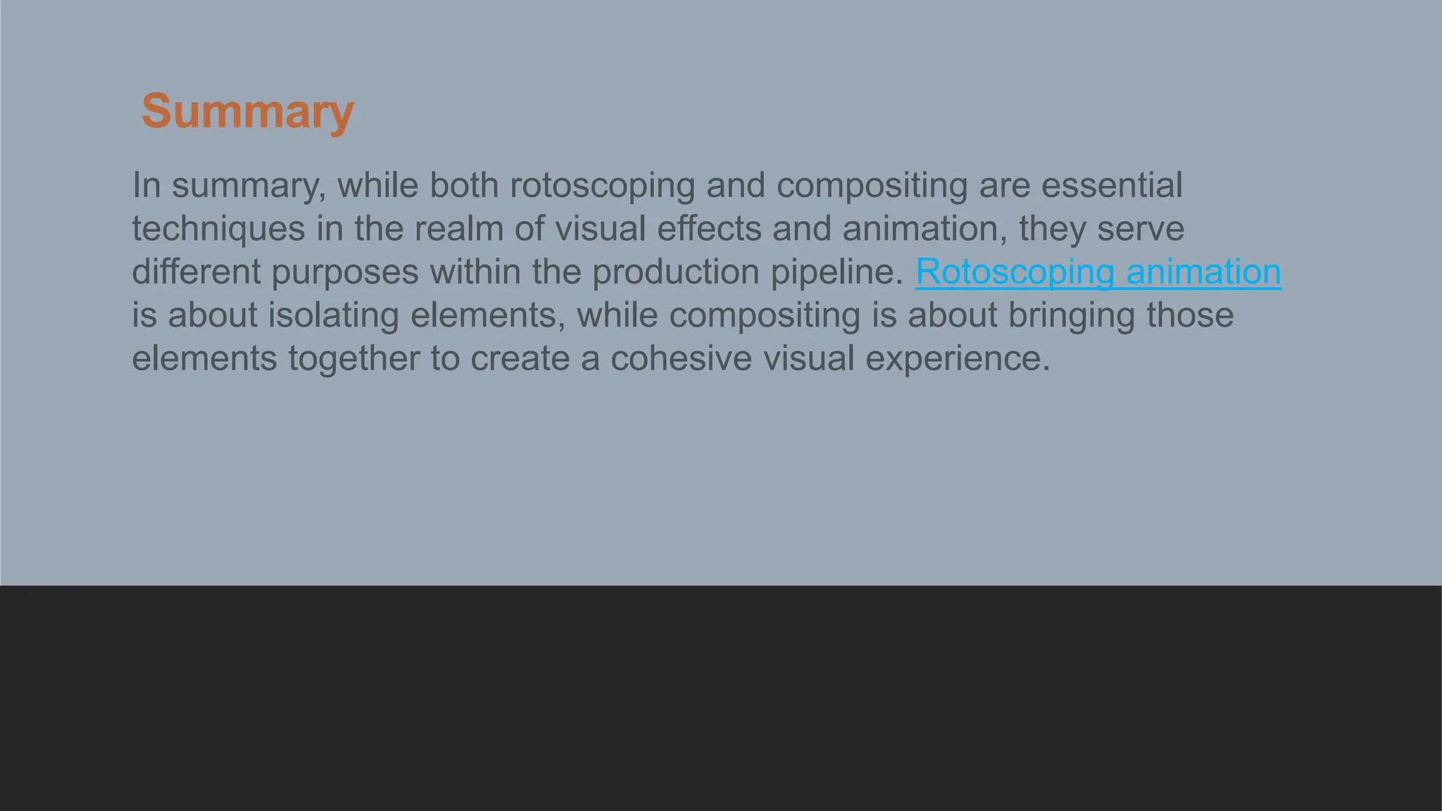 Rotoscoping Animation vs. Compositing Animation | PPTX