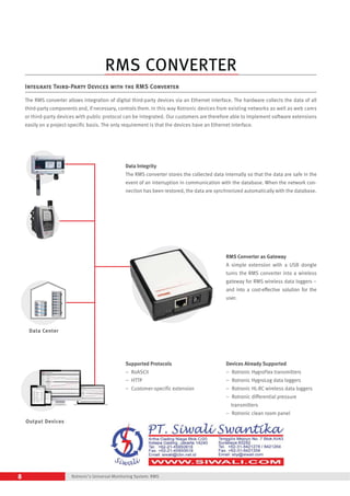 Rotronic Monitoring System Brochure | PDF