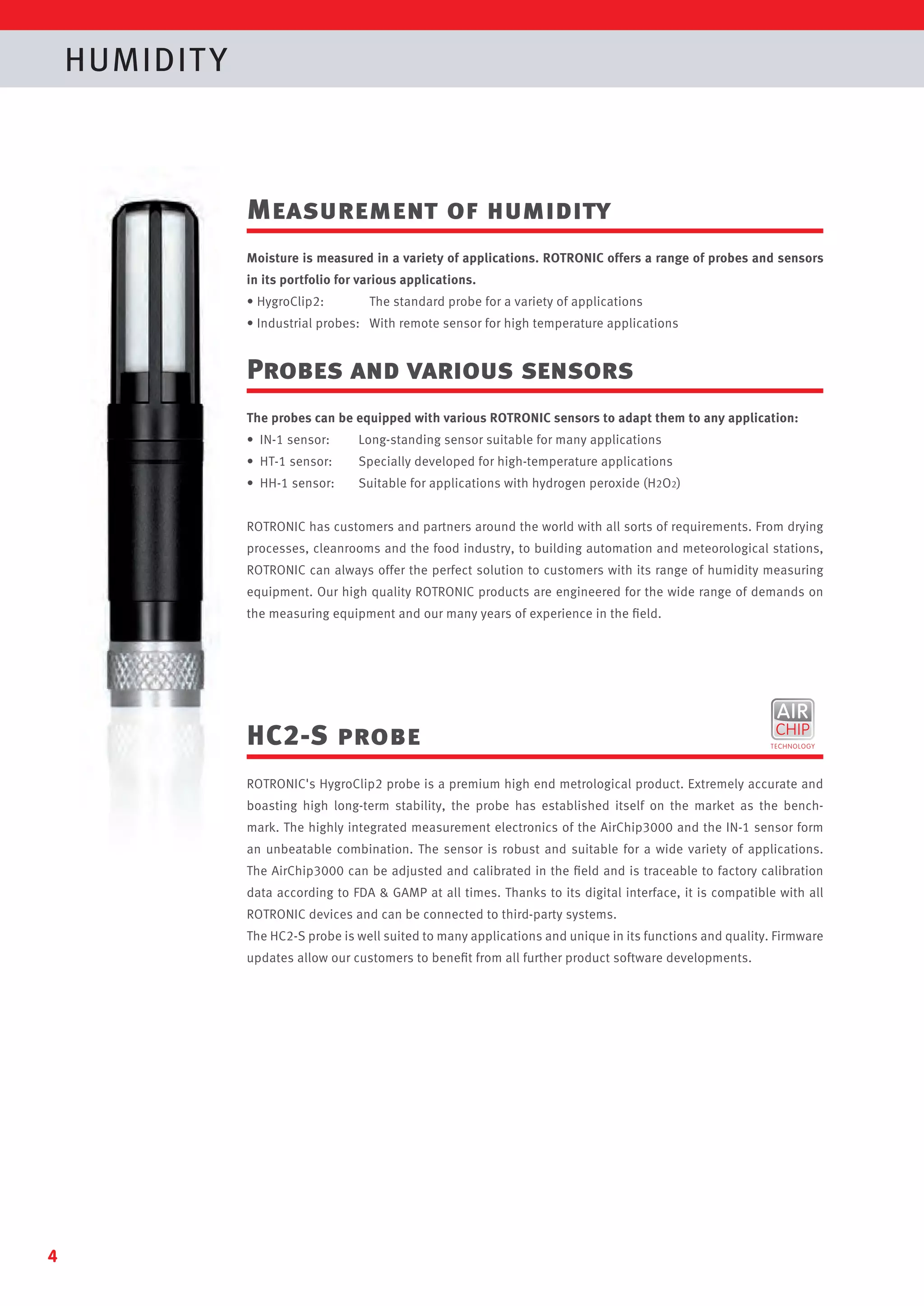 Rotronic Instruments Temperature, Humidity, Flow, Pressure & Carbon ...