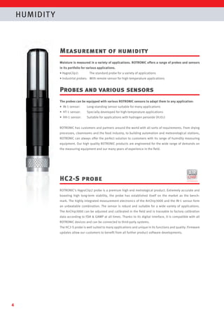Rotronic Instruments Temperature, Humidity, Flow, Pressure & Carbon ...