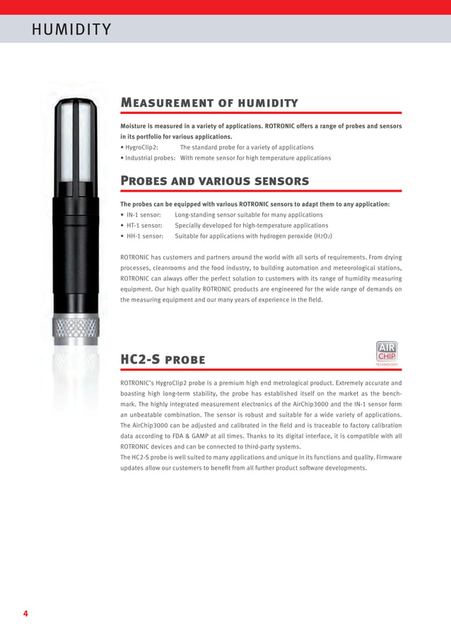 Rotronic Instruments Temperature, Humidity, Flow, Pressure & Carbon ...