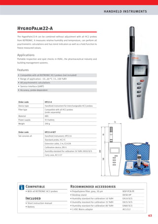 Rotronic Instruments Temperature, Humidity, Flow, Pressure & Carbon ...
