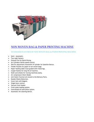 Newspaper Printing Machines | Rottaprintindia | PDF