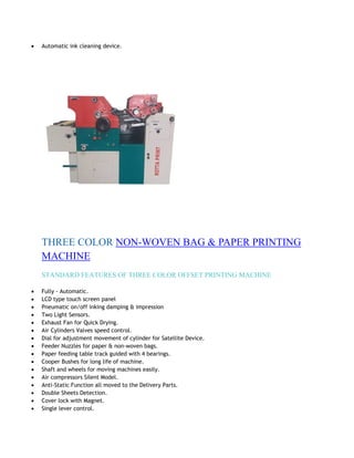 Newspaper Printing Machines | Rottaprintindia | PDF
