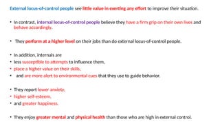 Psychology -Theory of Personality Julian Rotter | PPTX