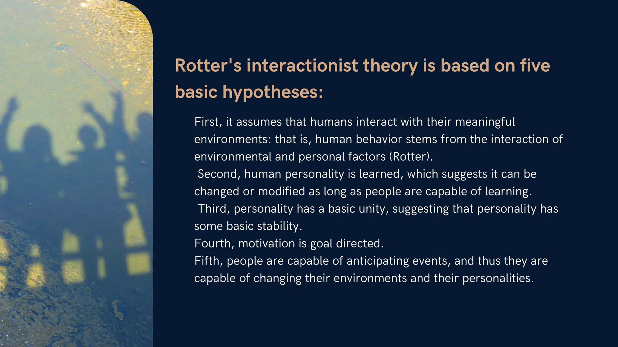 Rotter and Mischel Cognitive Social Learning Theory | PPT