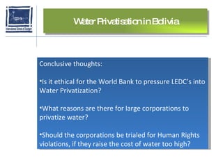 Water Privatization | PPT