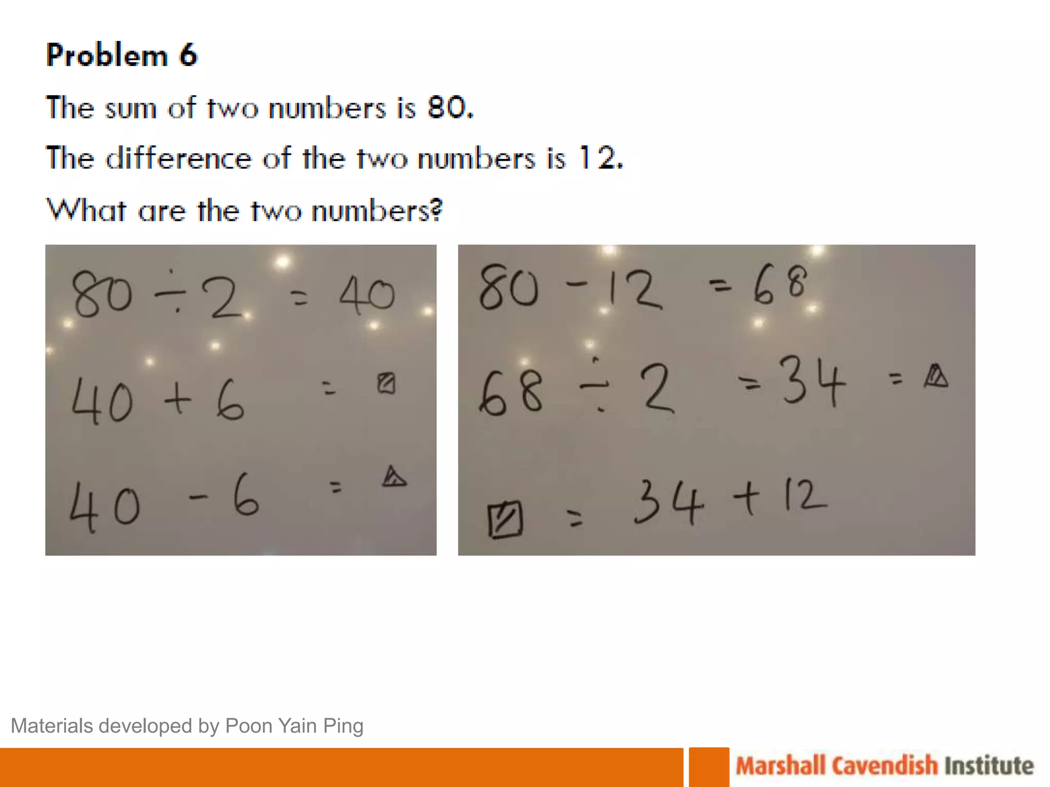 Singapore Math in the Netherlands Day 3 | PPTX