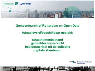 Rotterdam Open Data | PPT