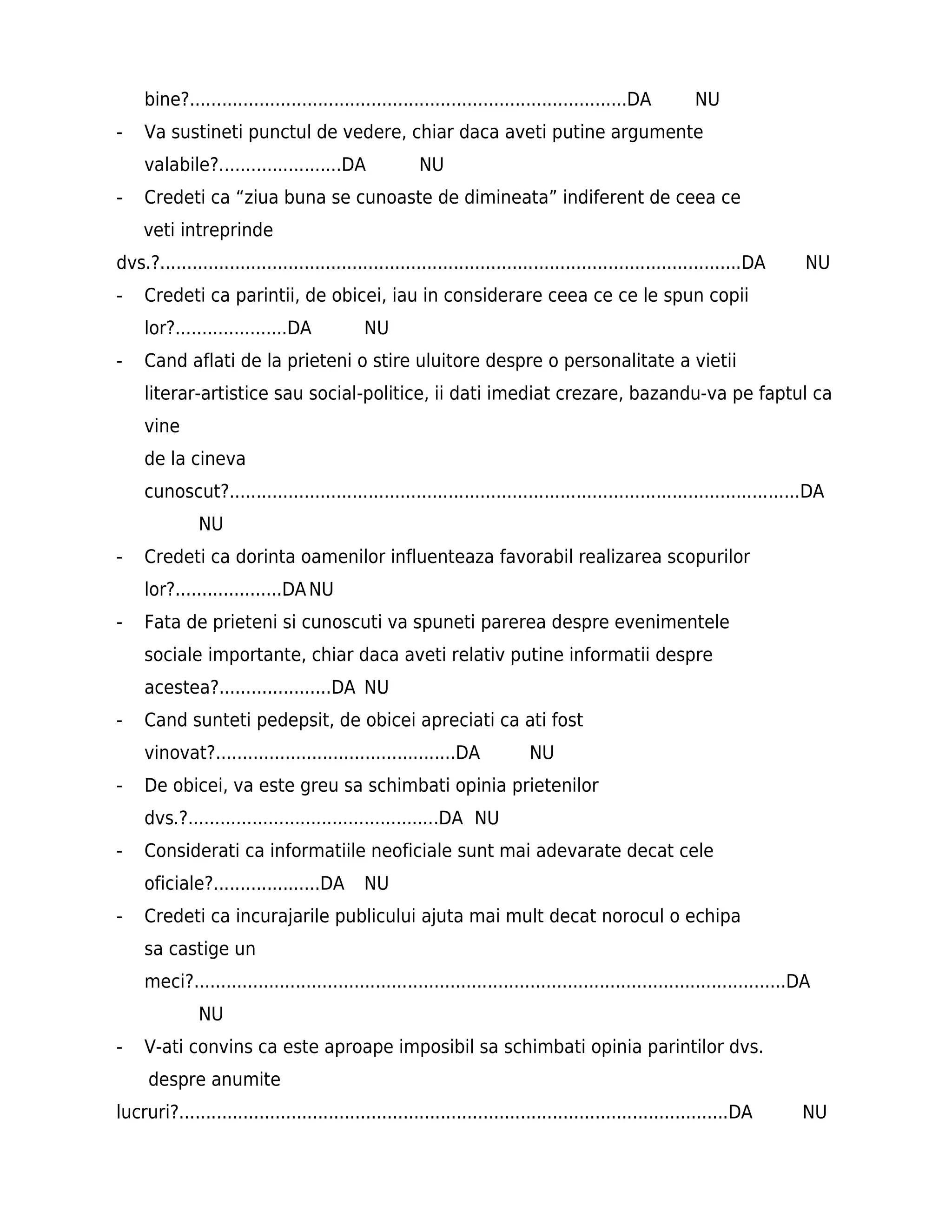 Rotter locul controlului | DOC