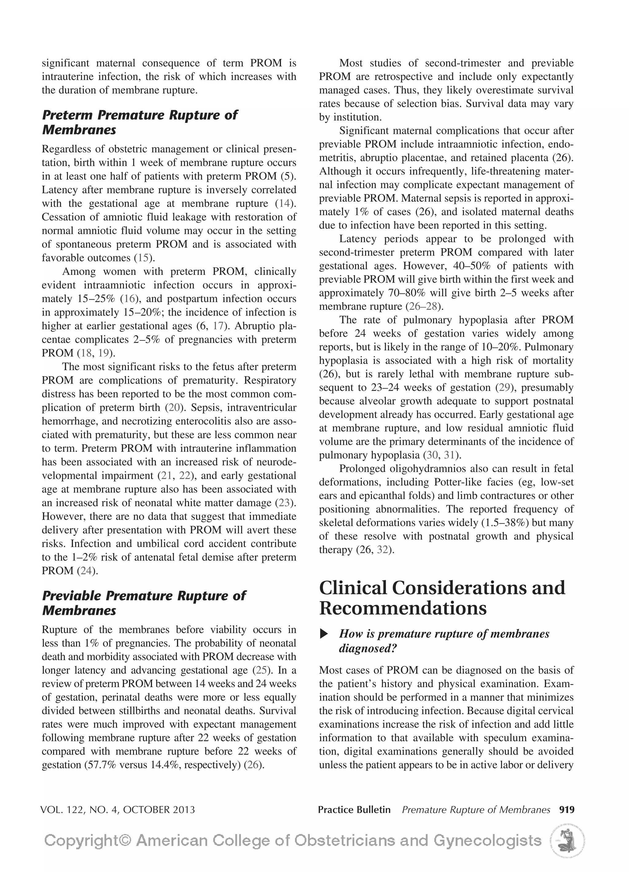 Rotura prematura de membranas | PDF