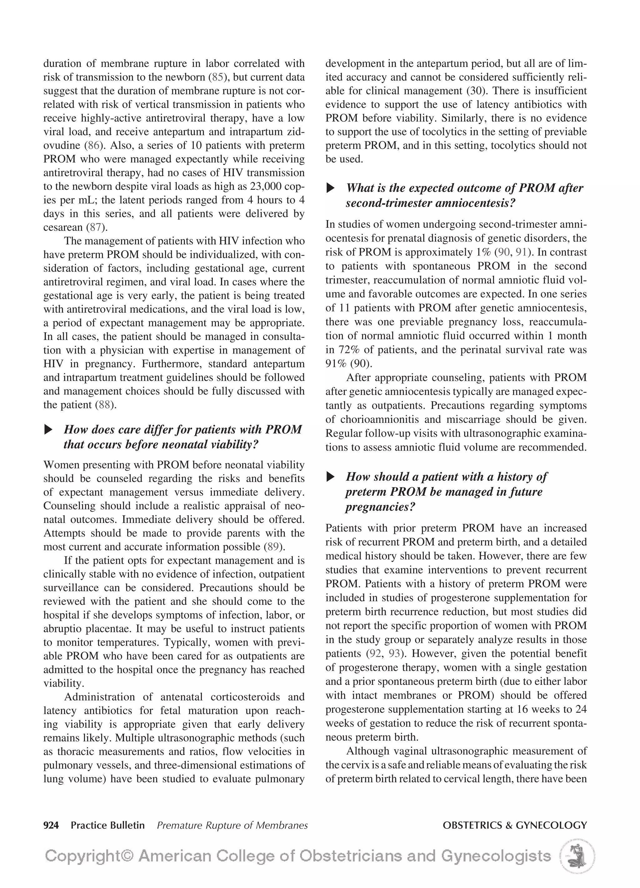 Rotura prematura de membranas | PDF