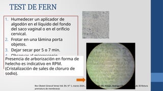 RPM Rotura prematura de membranas.pptx RPM | PPTX