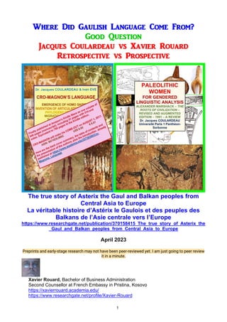 Where Did Gaulish Language Come From? | PDF