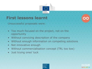 SME Instrument: a recipe for success | PPT