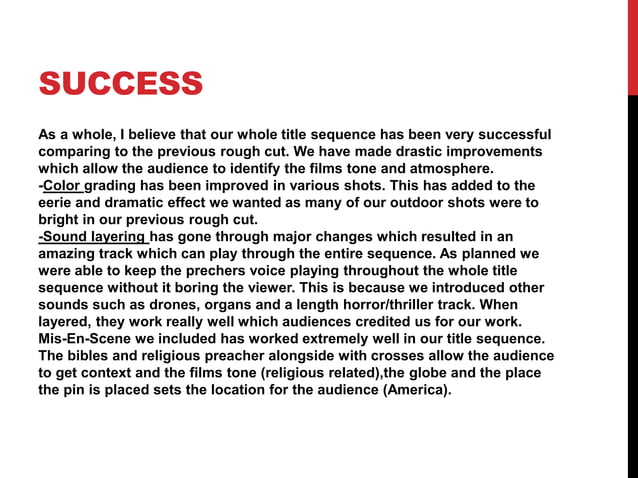 Rough Cut 2: Evaluation | PPTX