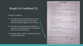 Rough cut feedback | PPT