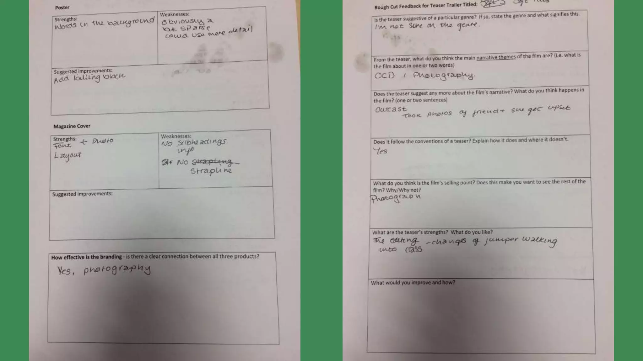 Rough Cut Feedback | PPT