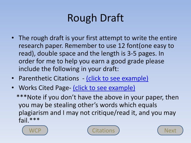 Rough Draft | PPT