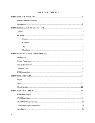 Experimental Foods Research Paper | DOCX