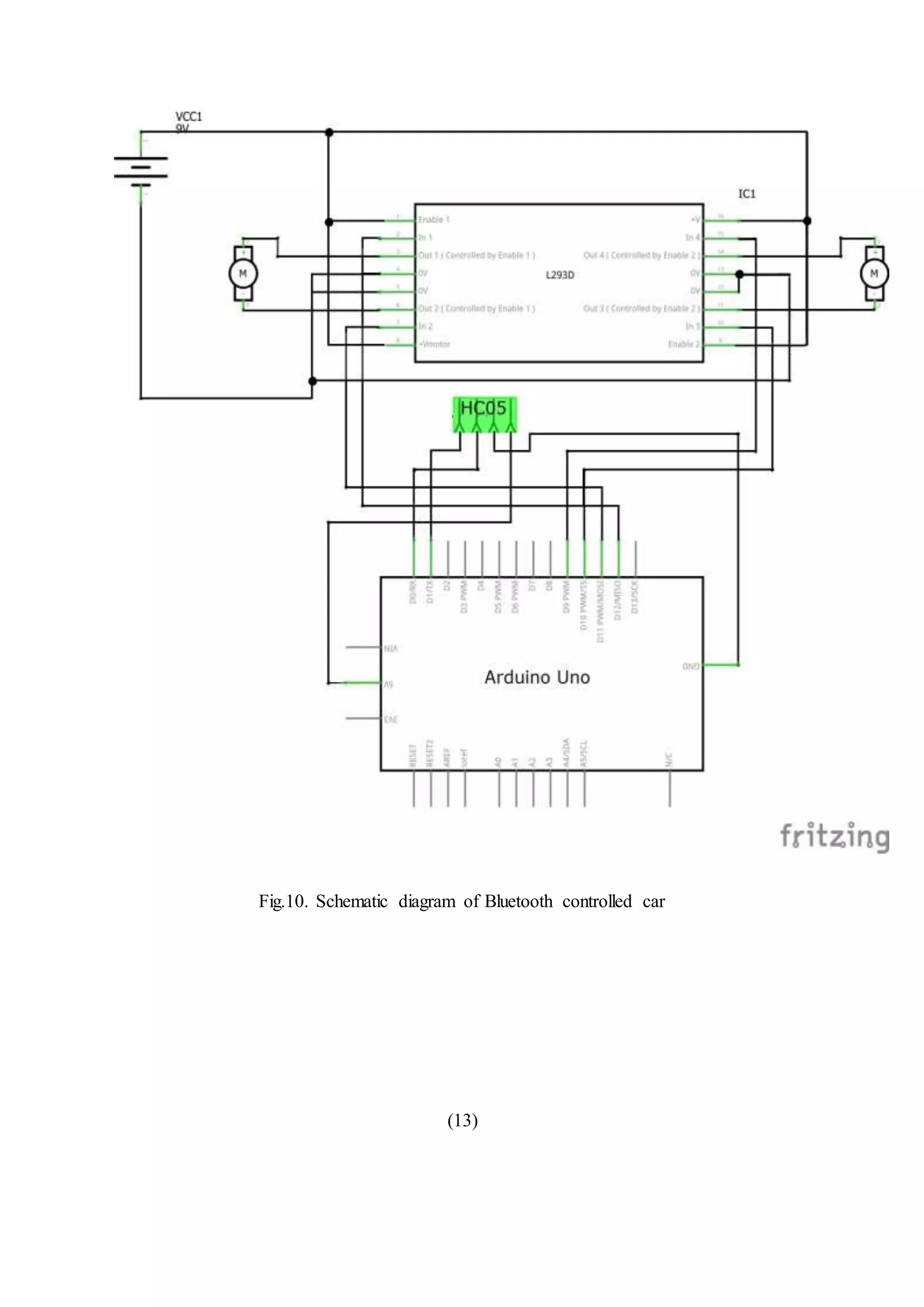 Bluetooth Controlled Robot Project Report | DOCX