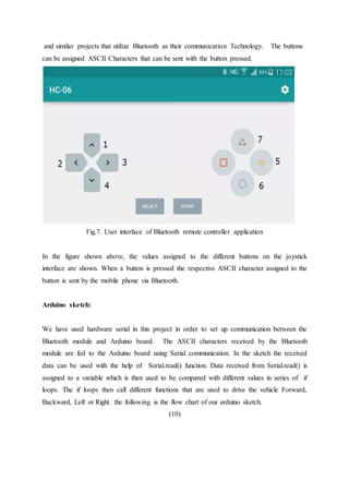 Bluetooth Controlled Robot Project Report | DOCX