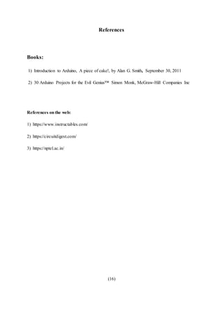 Bluetooth Controlled Robot Project Report | DOCX