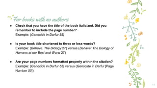 Rough draft check:MLA parenthetical and in text citations | PPTX