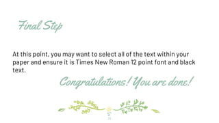 Rough draft check:MLA parenthetical and in text citations | PPT