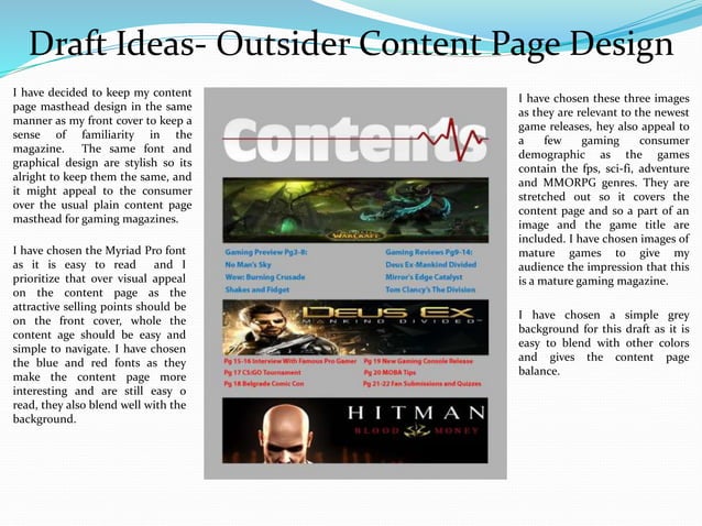 AS Media Magazine Design rough Drafts | PPT