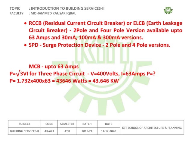 Rough Electrical Load calculations for electrical equipments.docx