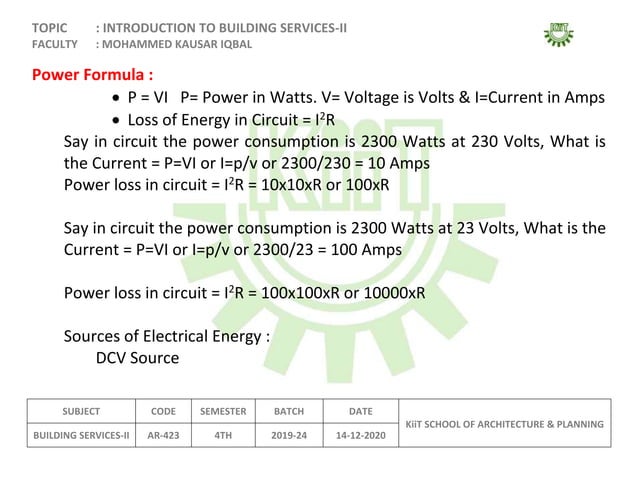 Rough Electrical Load calculations for electrical equipments.docx