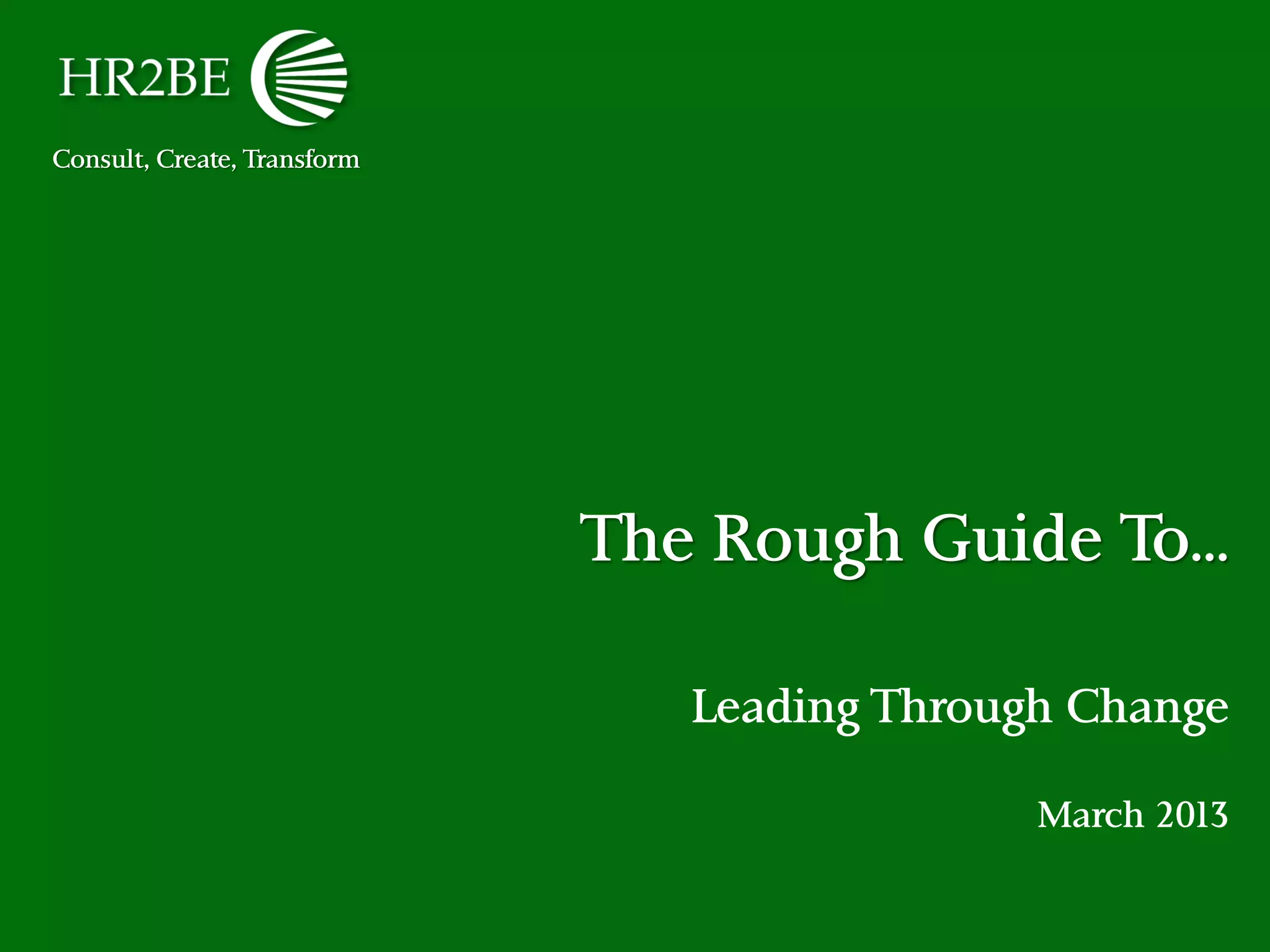 Leading through Change | PDF