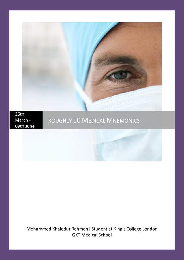 Roughly 50 Medical Mnemonics | PDF