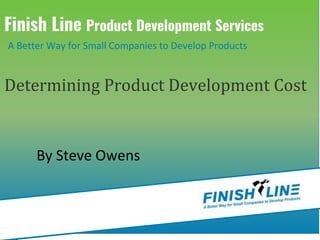 Determining Product Development Cost | PPT