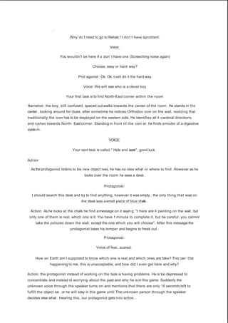 Rough script 1 and 2 combined | PPTX | Action-Adventure Video Games ...