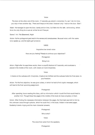 Rough script 1 and 2 combined | PPTX | Action-Adventure Video Games ...