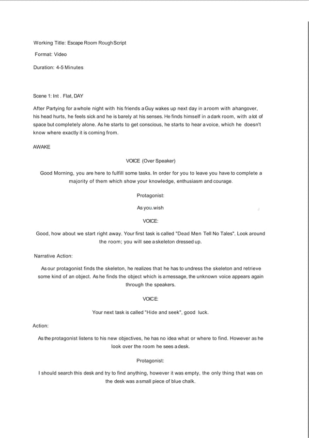 Rough script 1 and 2 combined | PPTX | Action-Adventure Video Games ...