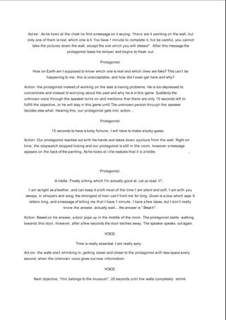 Rough script 1 and 2 combined | PPTX | Action-Adventure Video Games ...