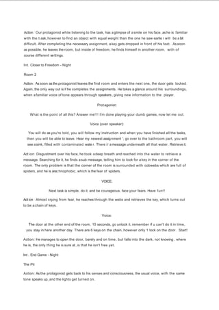 Rough script 1 and 2 combined | PPTX | Action-Adventure Video Games ...