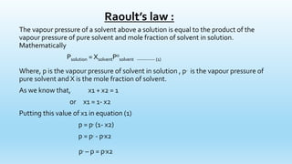 Raoults Law