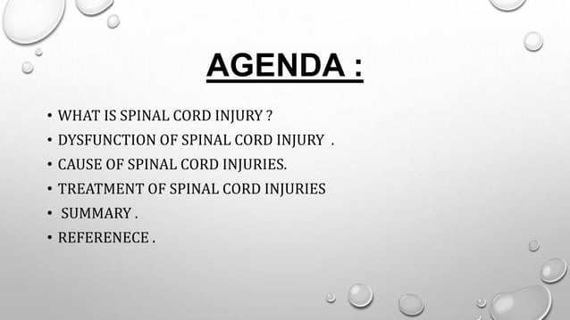 Spinal cord injury | PPTX | First Aid | Injuries