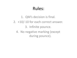 Round 1 general 35 questions, mixed bag | PPTX