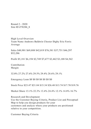 Round 2 - 2020Sim ID Z78286_8High Level OverviewTe.docx