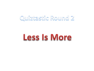 Round 2 minimalist posters | PPTX